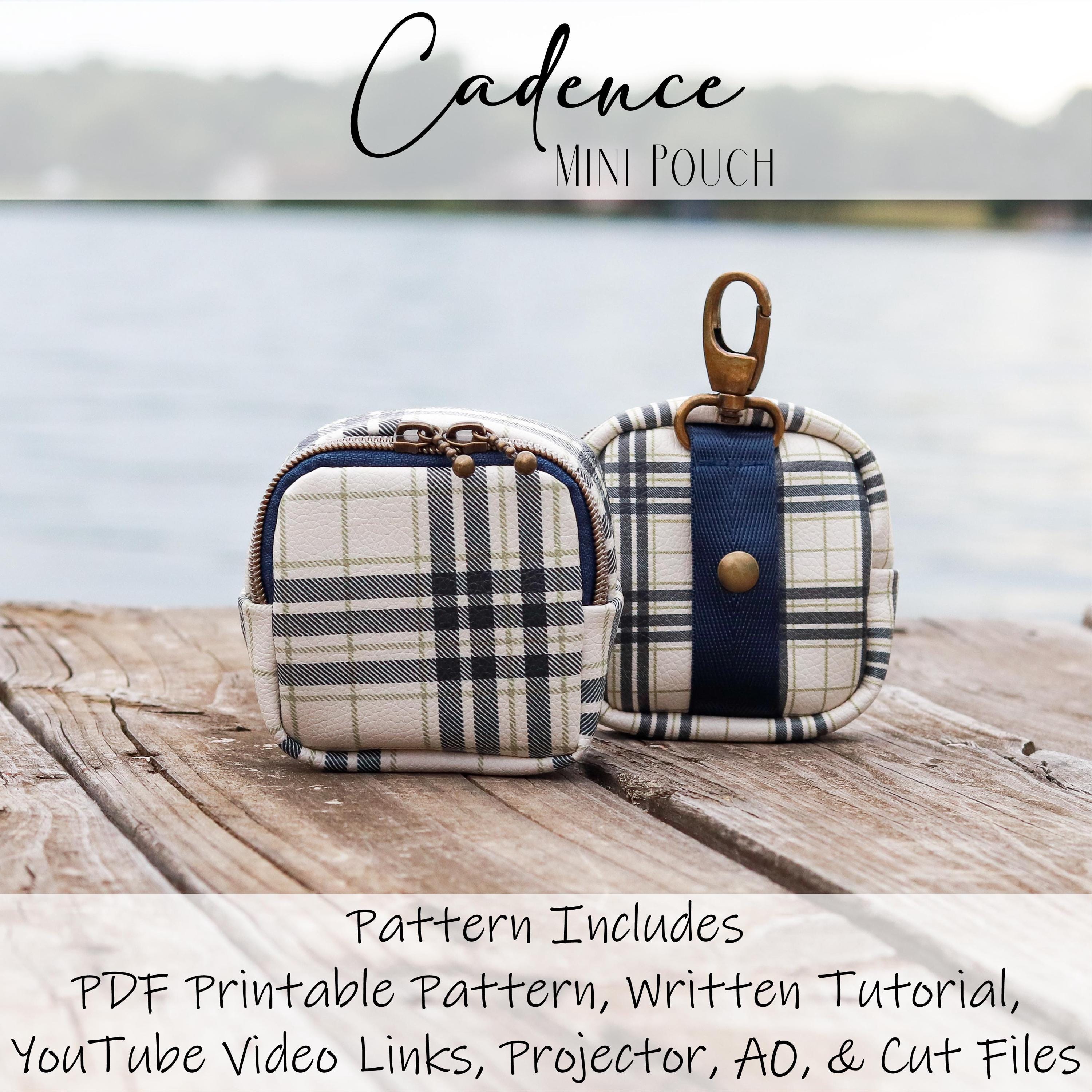 Cadence Mini Pouch Bag PDF Pattern, Written & VIDEO TUTORIAL - Etsy