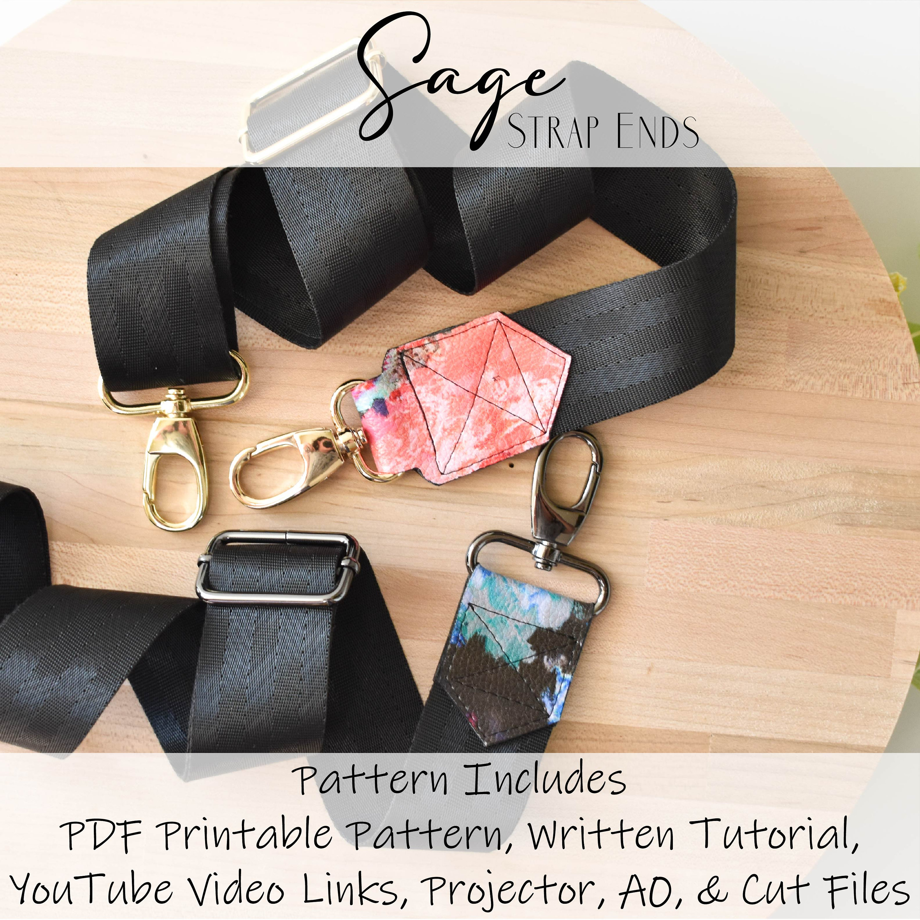 Sage Strap Ends PDF PATTERN & TUTORIAL - Etsy