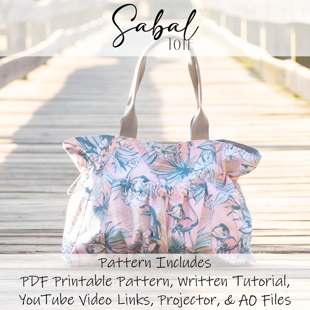 Sabal Tote PDF Pattern, Written & VIDEO TUTORIAL - Etsy