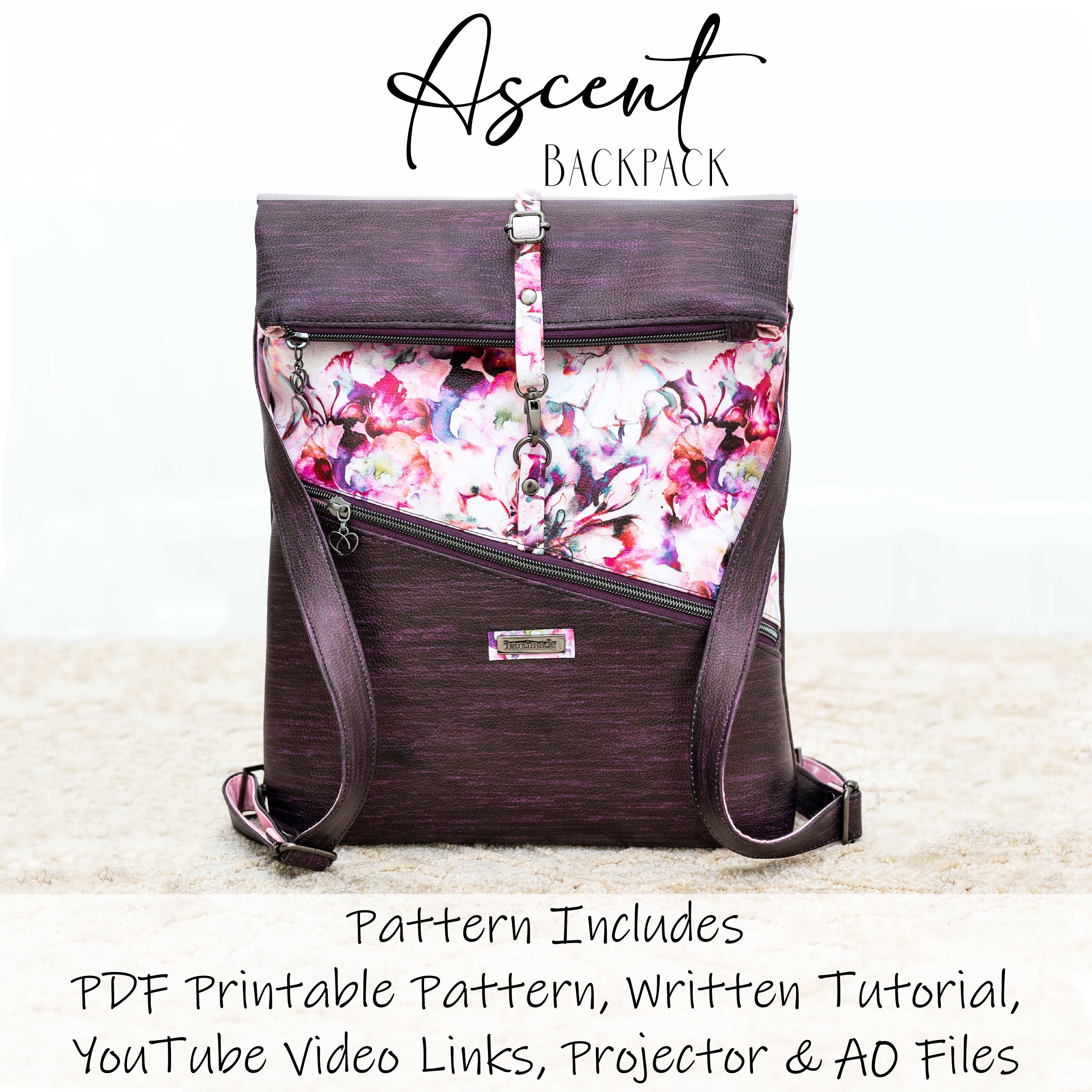 Ascent Backpack PDF Pattern, Written & VIDEO TUTORIAL - Etsy