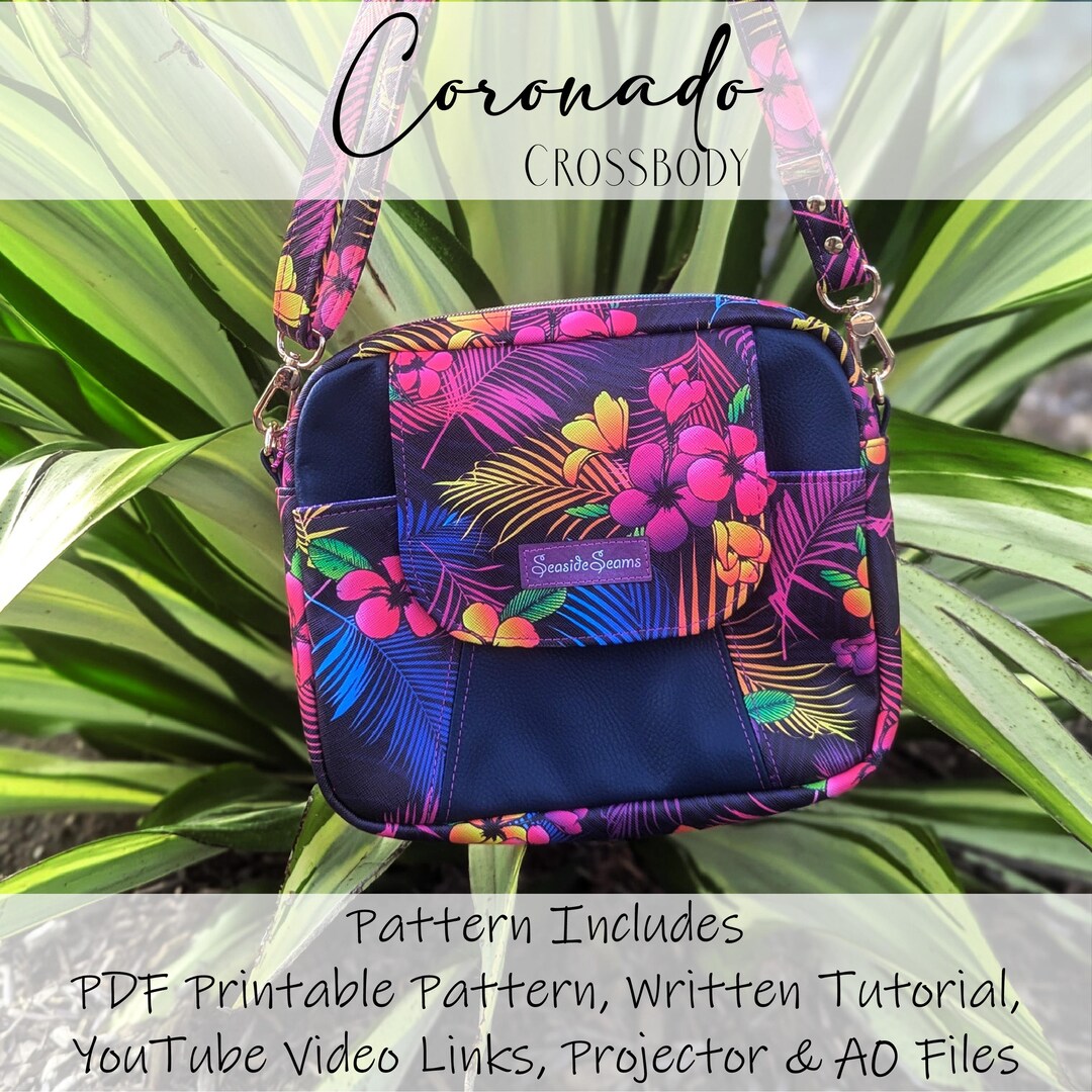 Coronado Crossbody PDF Pattern, Written & VIDEO TUTORIAL - Etsy