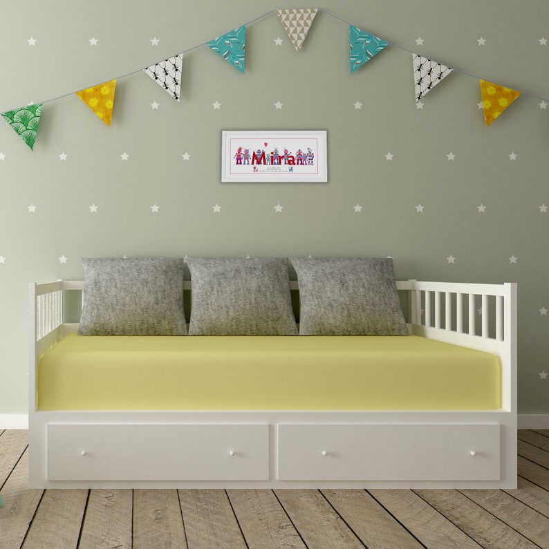 Kinderzimmerbild personalisiert Bild mit Namen - Etsy.de