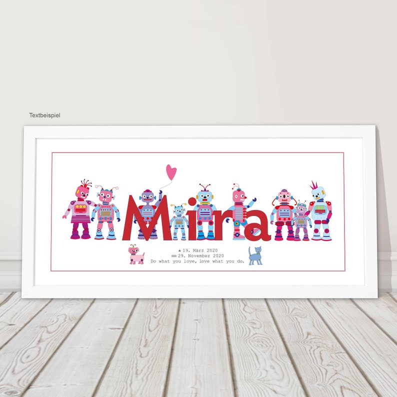 Kinderzimmerbild personalisiert Bild mit Namen - Etsy.de