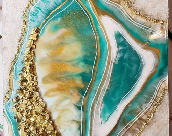 Geode painting | Etsy