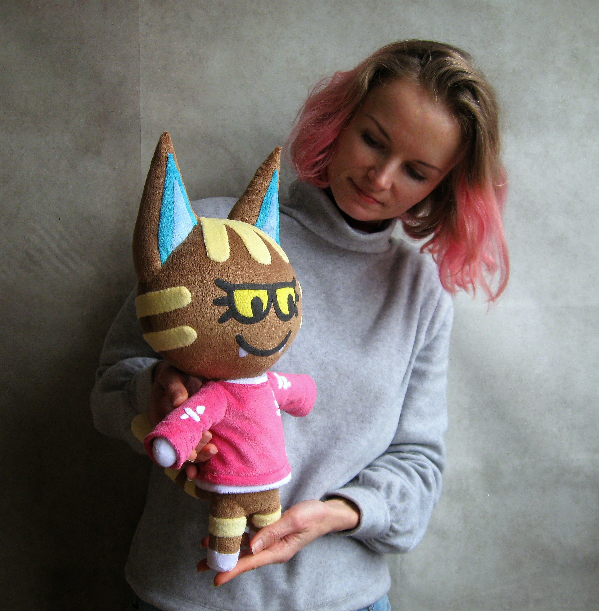 Katt Animal Crossing Plush Toy Katt Cat Villager in Animal | Etsy