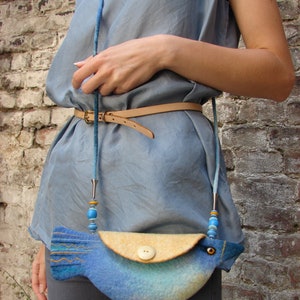 Small Wool Felted Bag Handmade Wool Bird Purse Animal Bags Crossbody ...