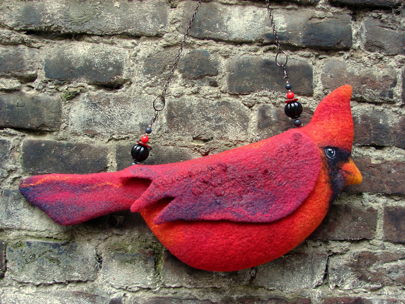 Felted Wool Cardinal Bag Elegant Red Evening Bag Unique Felted - Etsy