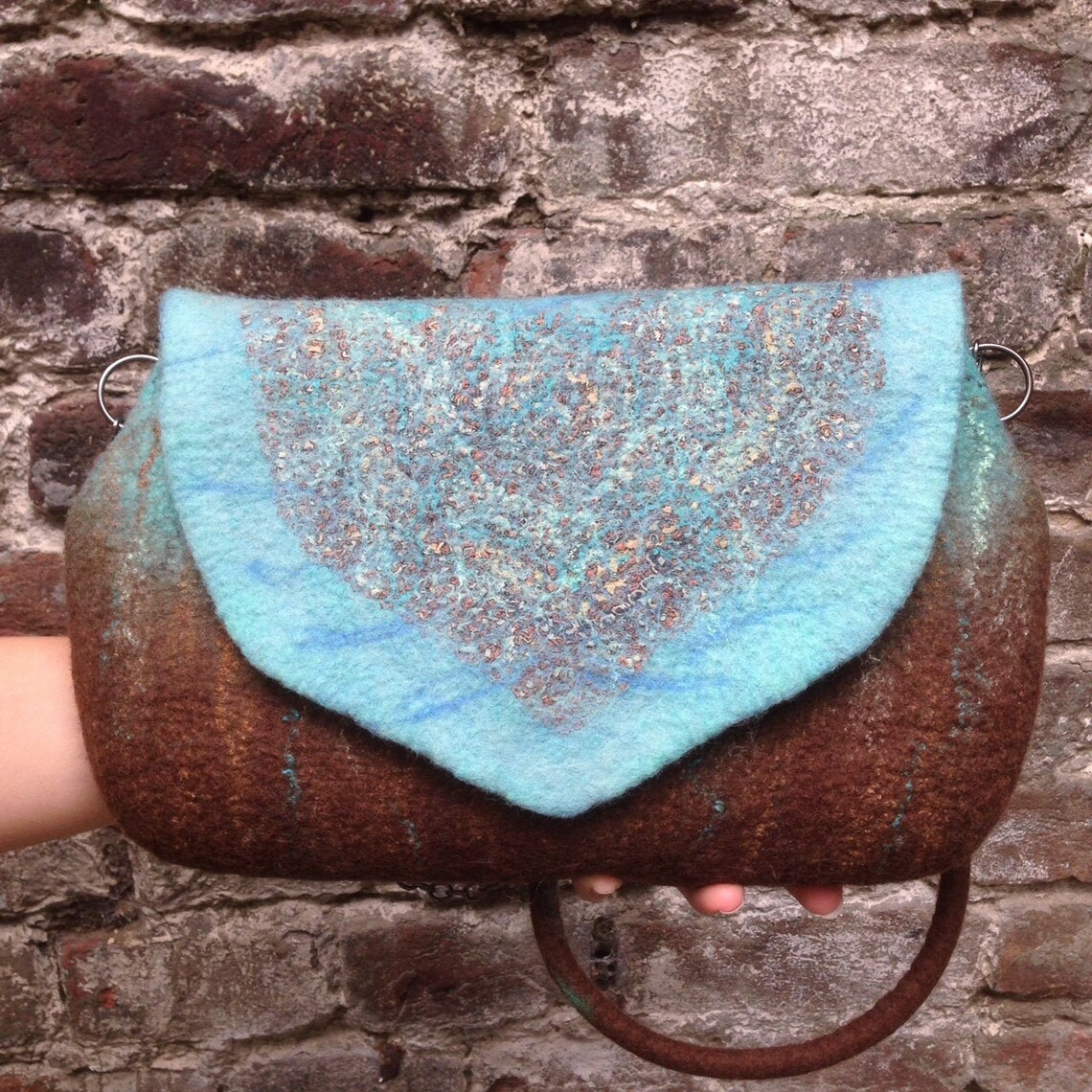 Wool Crossbody Bag Everyday Wool Purse Handmade Felted Bags Gift for ...