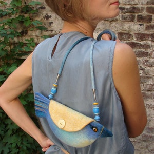 Small Wool Felted Bag Handmade Wool Bird Purse Animal Bags Crossbody ...