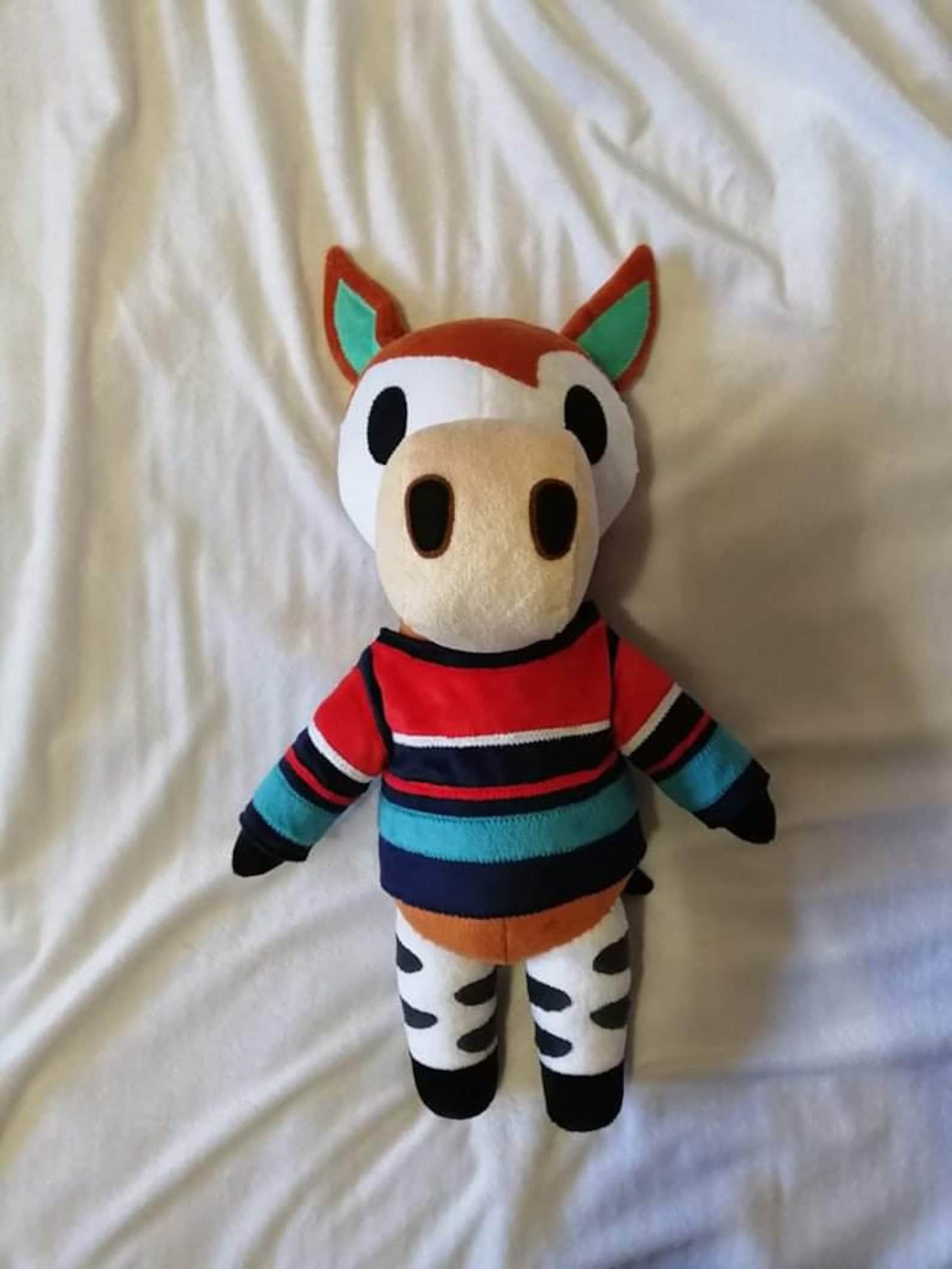 Papi Animal Crossing Plush Toy Papi Lazy Horse Villager Animal - Etsy