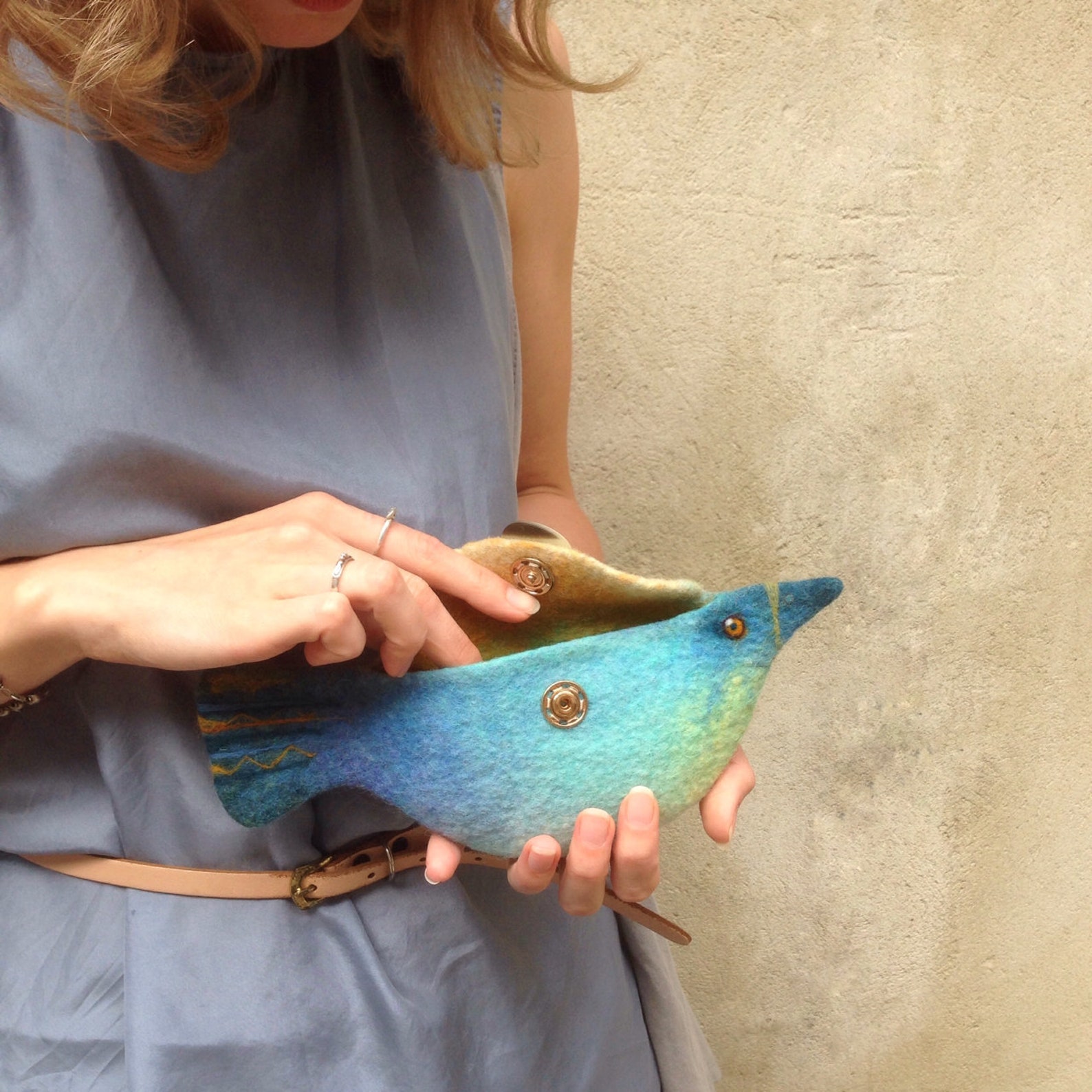 Small Wool Felted Bag Animal Wool Purse Gift for Kids Felt Purse Hand ...