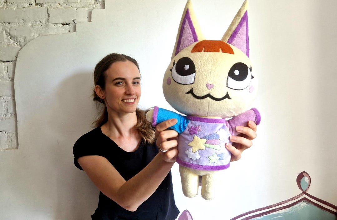 Merry Animal Crossing Plush Figure Merry Peppy Cat Villager Animal ...