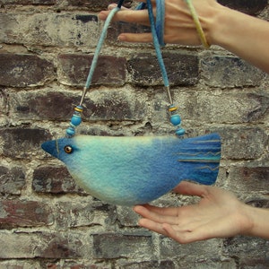 Small Wool Felted Bag Handmade Wool Bird Purse Animal Bags Crossbody ...