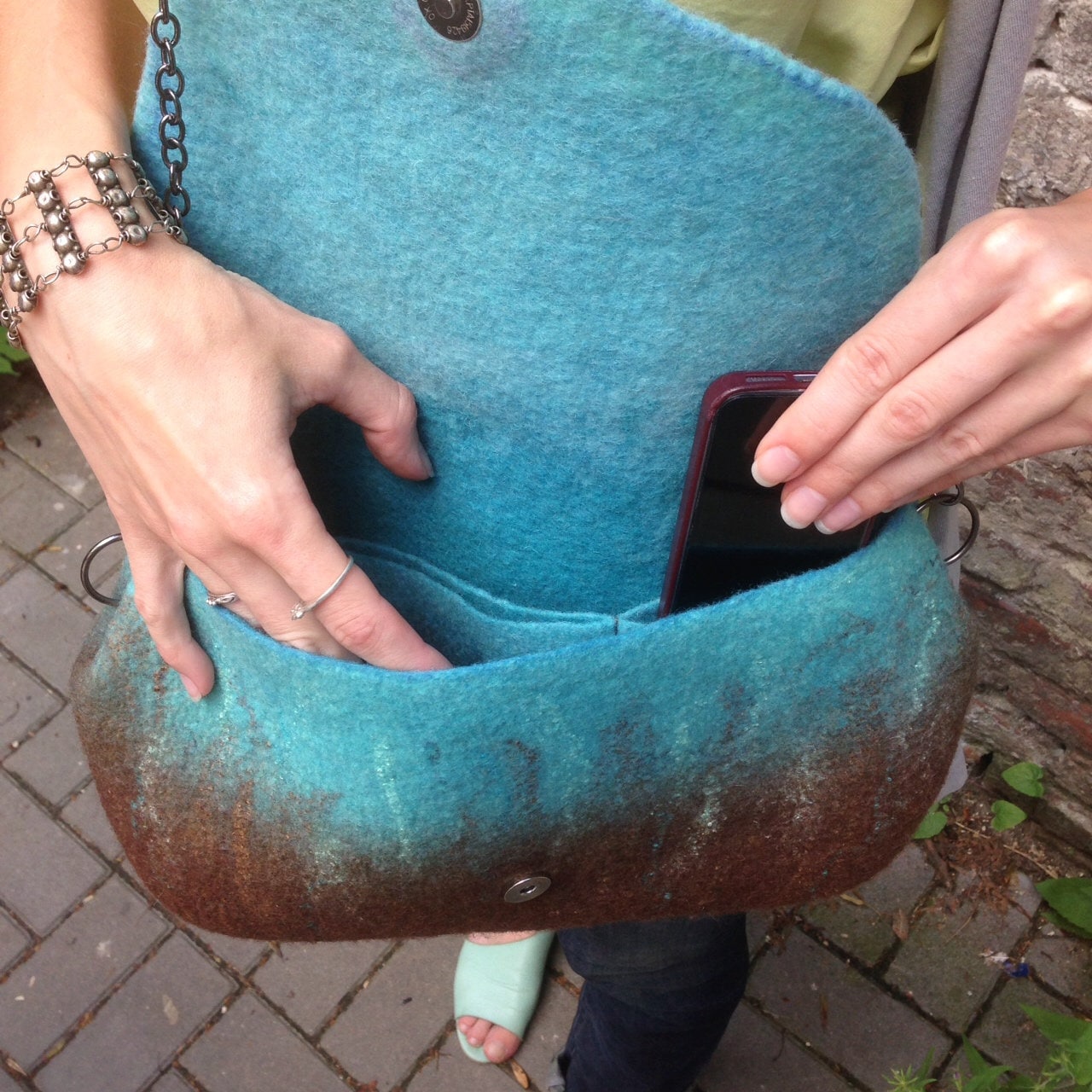 Wool Crossbody Bag Everyday Wool Purse Handmade Felted Bags Gift for ...