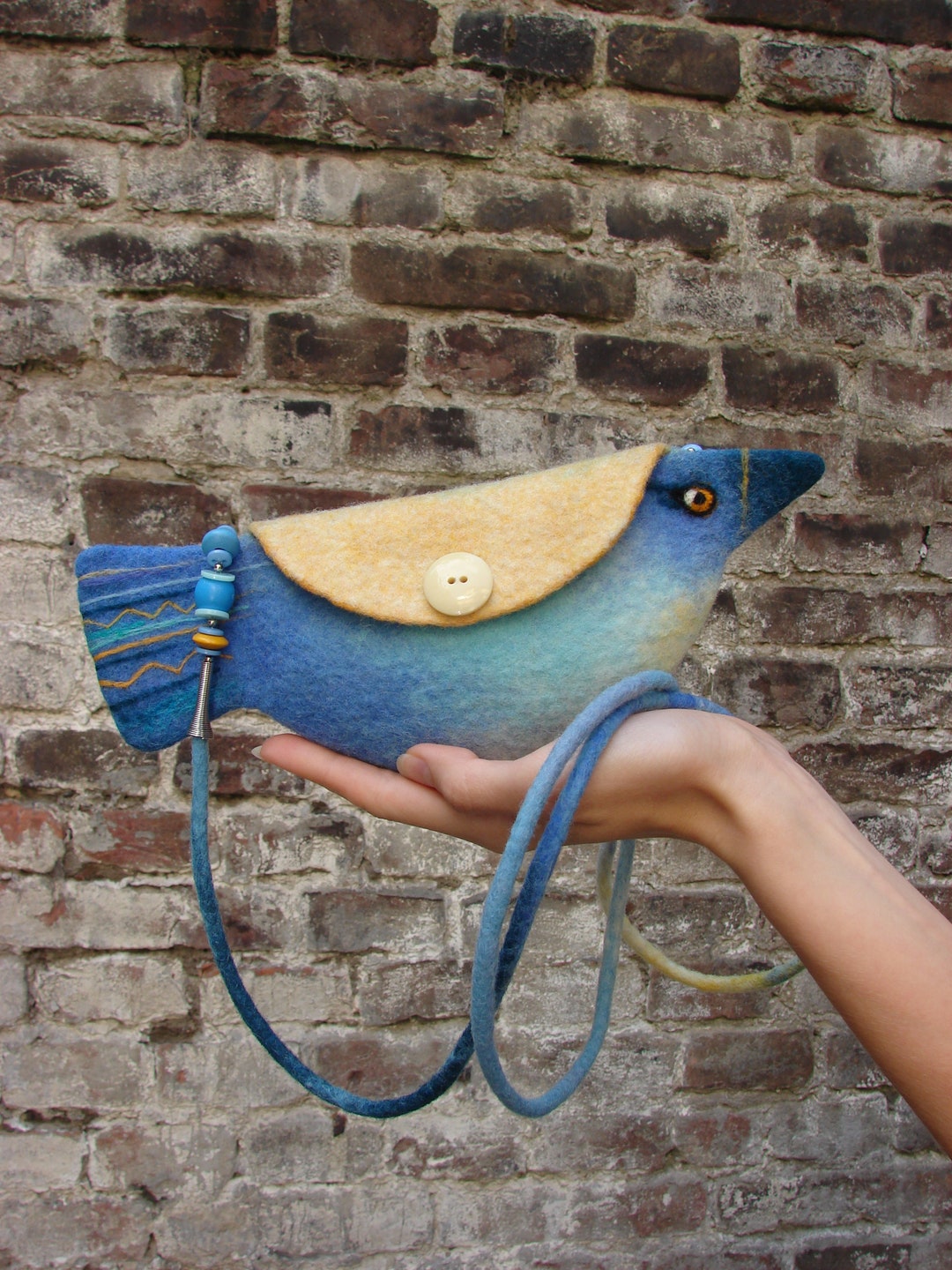 Small Wool Felted Bag Handmade Wool Bird Purse Animal Bags Crossbody ...