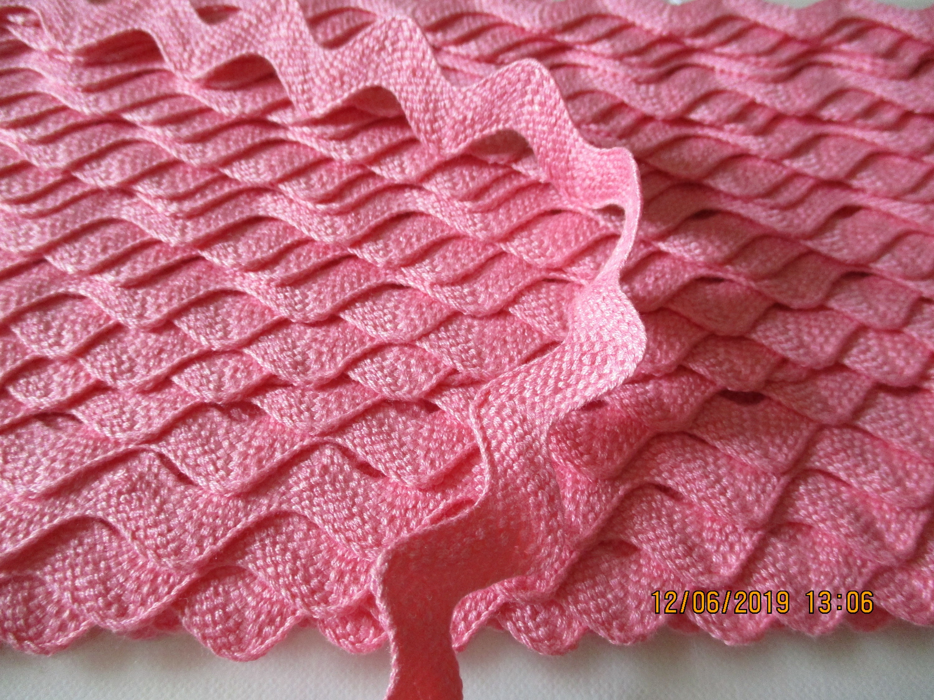 Borde festoneado de 2 m, 20 mm, rickrack, decoración, borde, acabado de ...