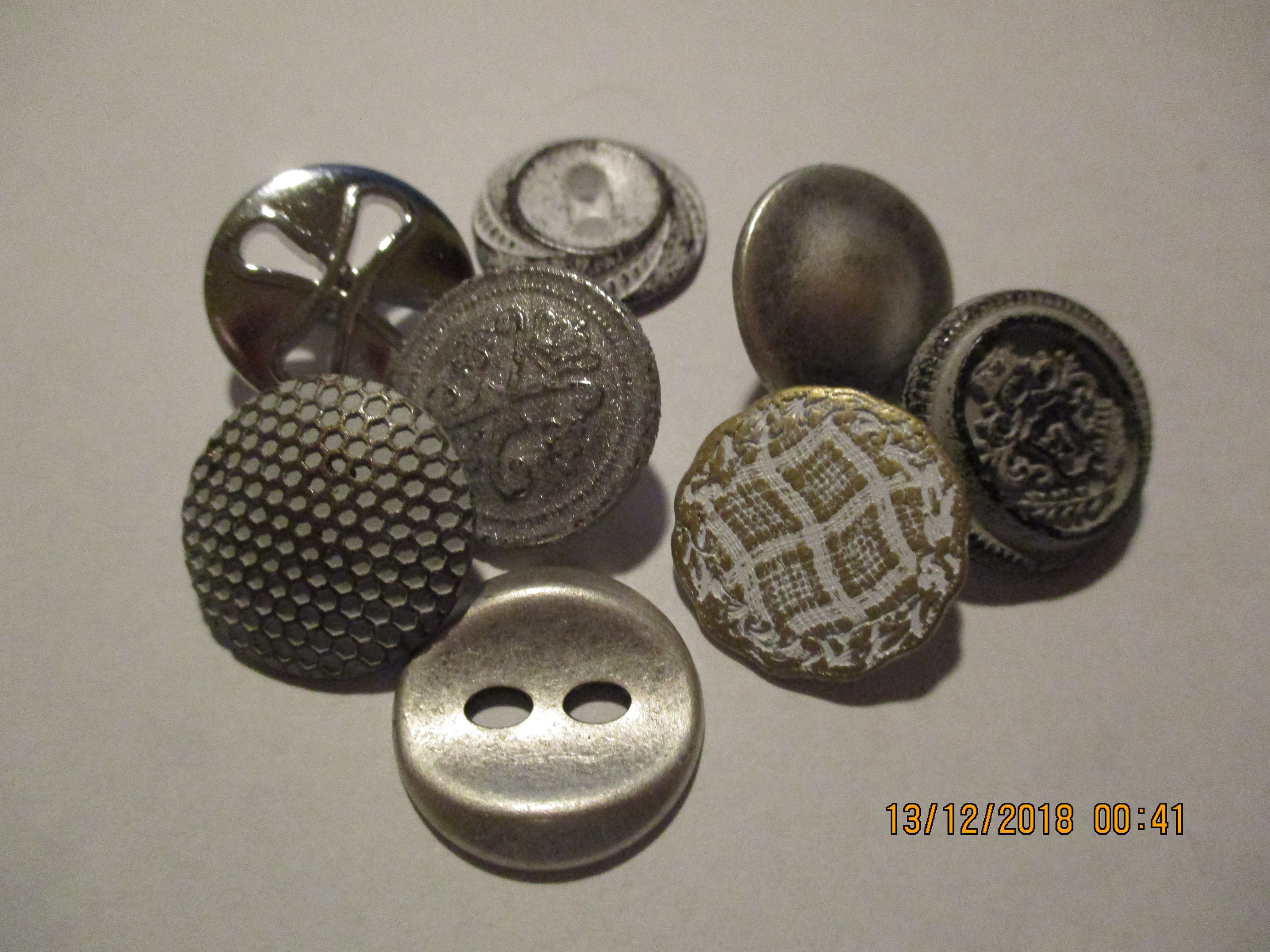 8 tipos de botones para elegir, 8 piezas cada uno, botón de metal ...