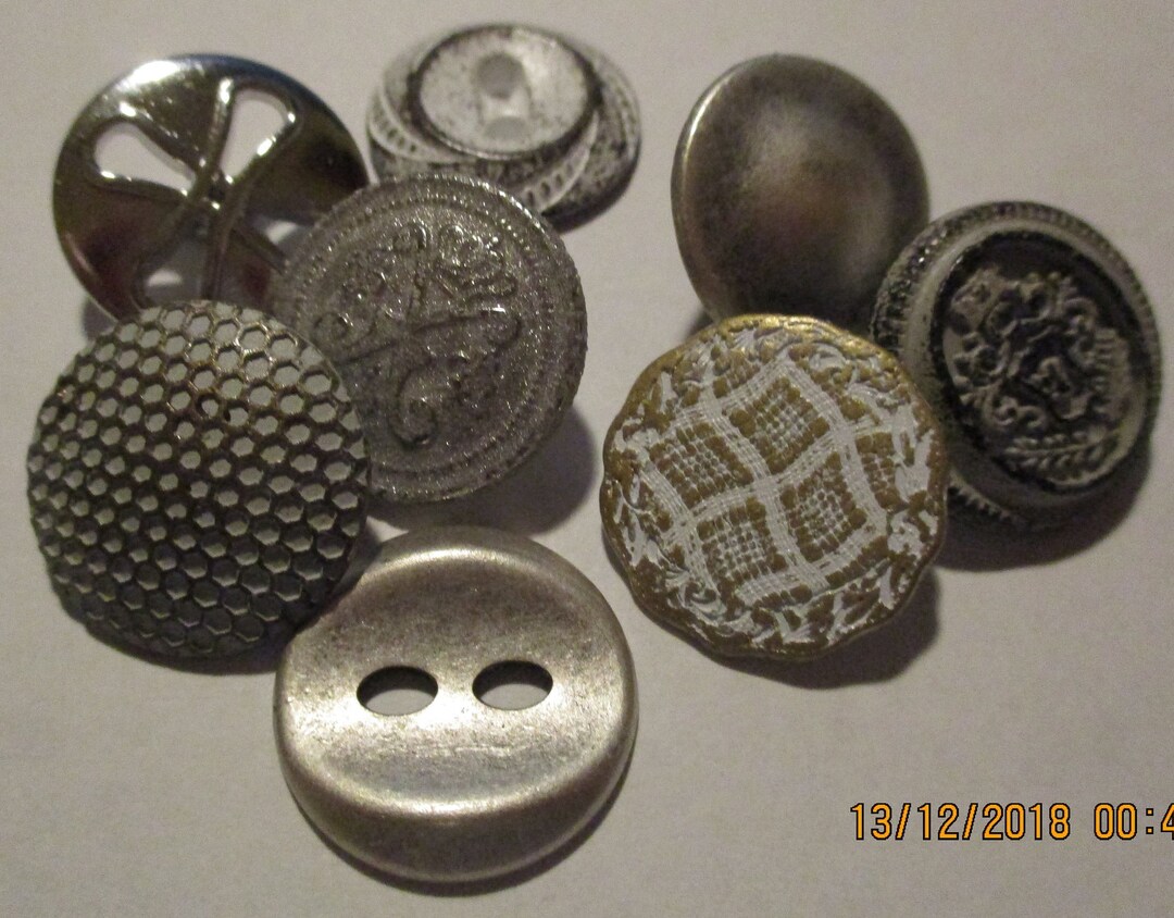 8 types de boutons au choix, 8 pièces chacun, bouton métal, boutons 2 ...