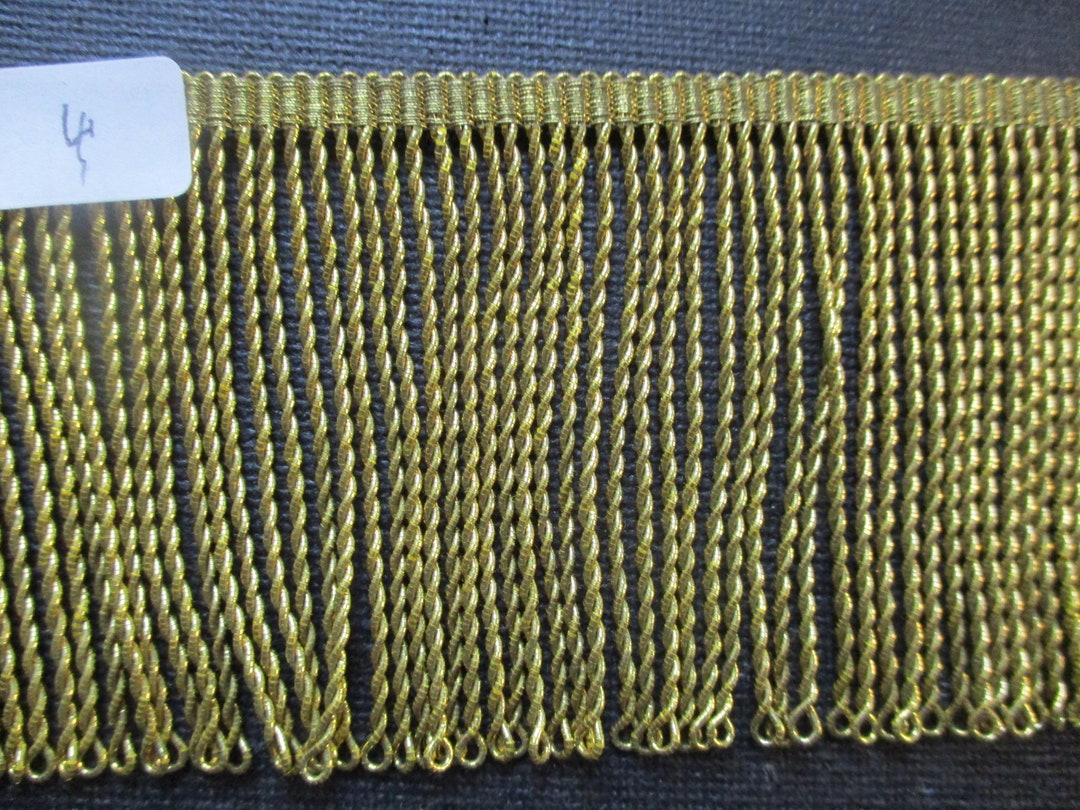 1 M Fringe Trim Made of Metal Threads, Metal Wire Fringes, Various, DIY ...