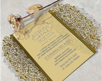 Wedding Invitation Mirror | Etsy