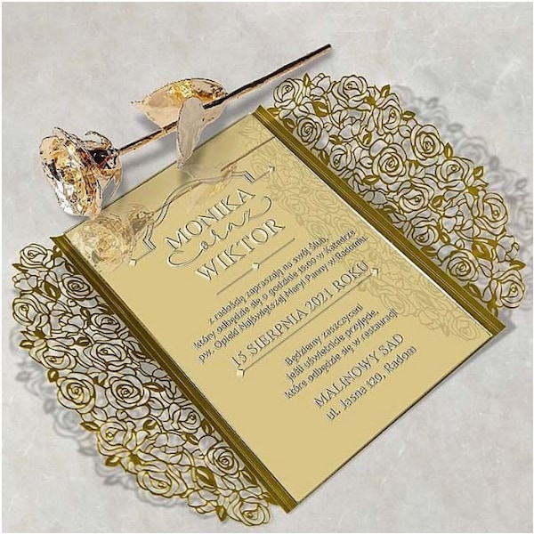 Mirror Invitation - Etsy