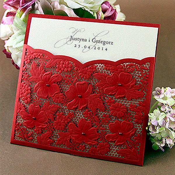 Pocket Insert Wedding Invitations - Etsy