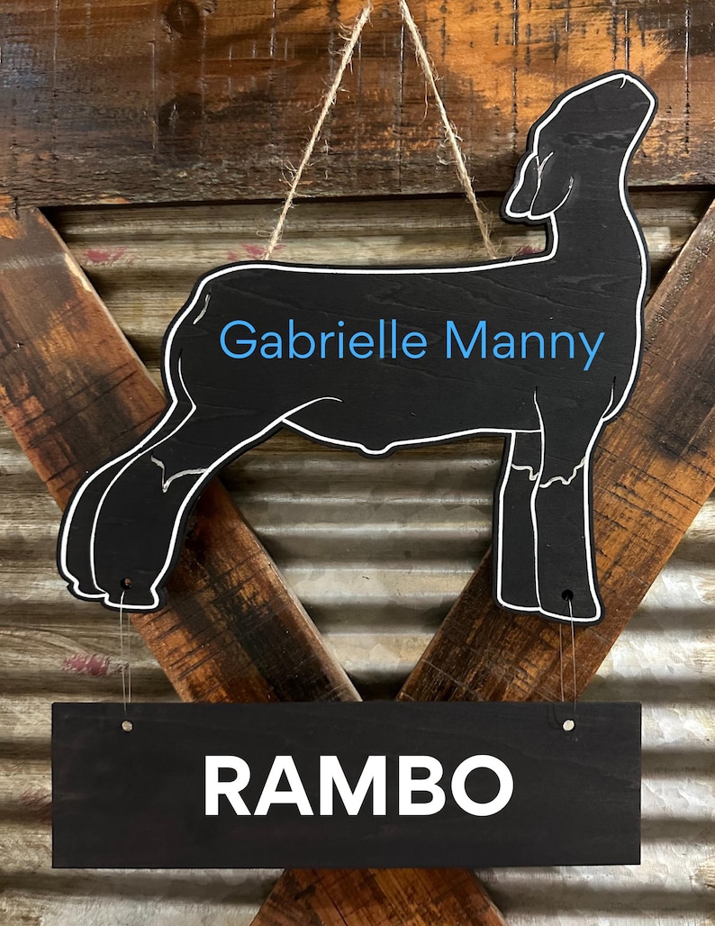 Show Lamb Market Sheep Sign - Etsy