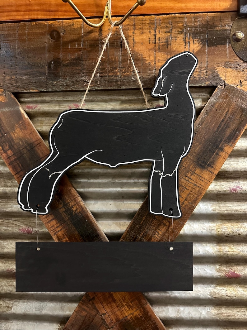 Show Lamb Market Sheep Sign - Etsy