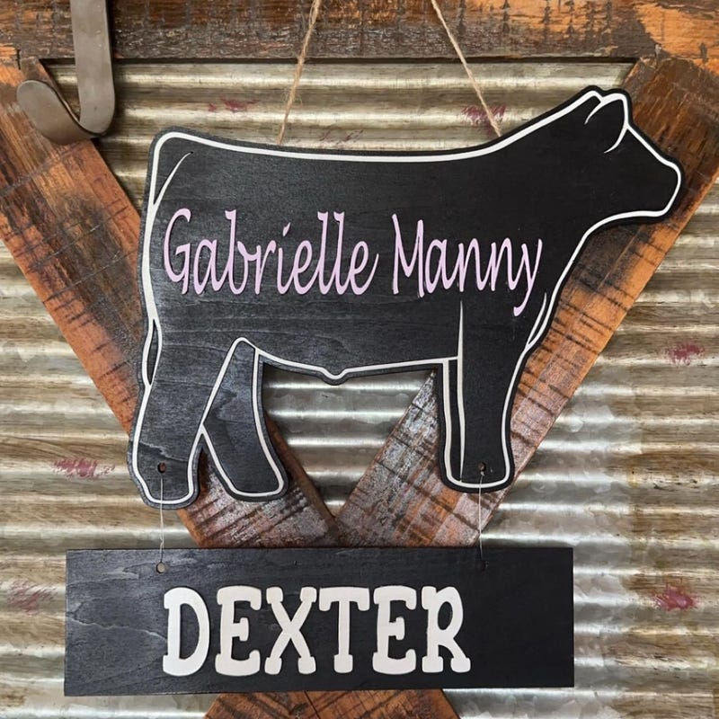 Stock Show Name Signs - Etsy
