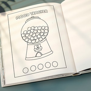 Gumball Machine Themed Mood Tracker Bullet Journal (Instant Download) - Etsy