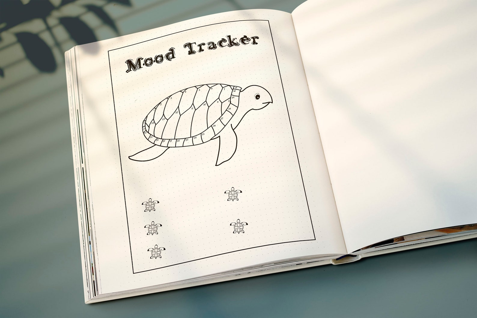 Sea Turtle, Mood Tracker, Ocean Theme, Bullet Journal, A4/A5 ...