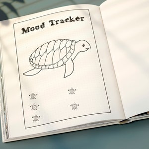 Sea Turtle Mood Tracker Ocean Theme Bullet Journal A4/A5 | Etsy