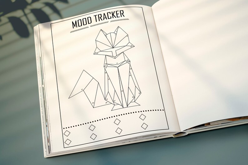 Geometric Fox, Mood Tracker, Bullet Journal, Bullet Journal Spread ...