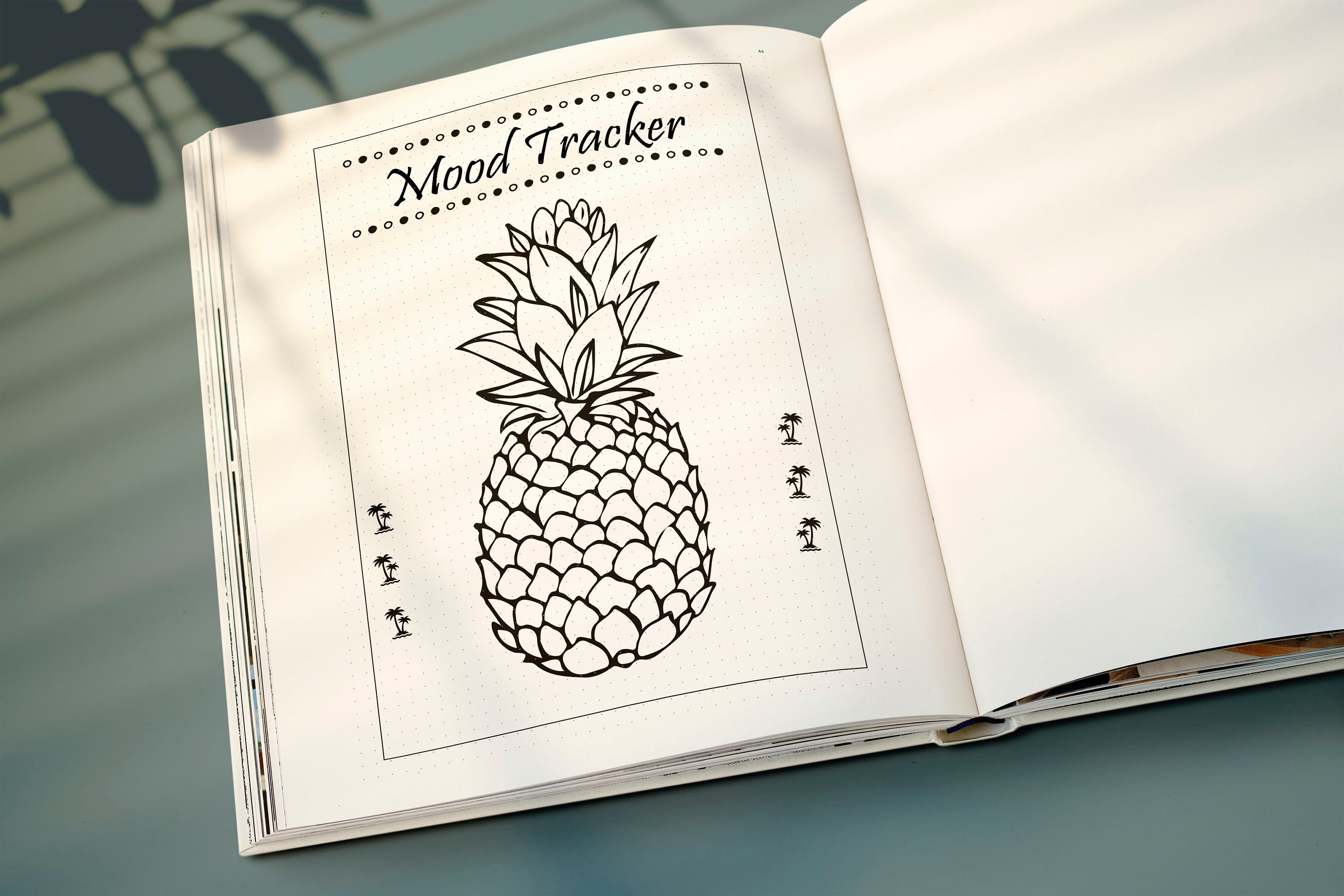 Mood Tracker, Bullet Journal, Pineapple, Pineapple Spread, Citrus, Mood ...