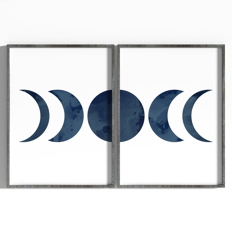Blue Moon Print - Etsy