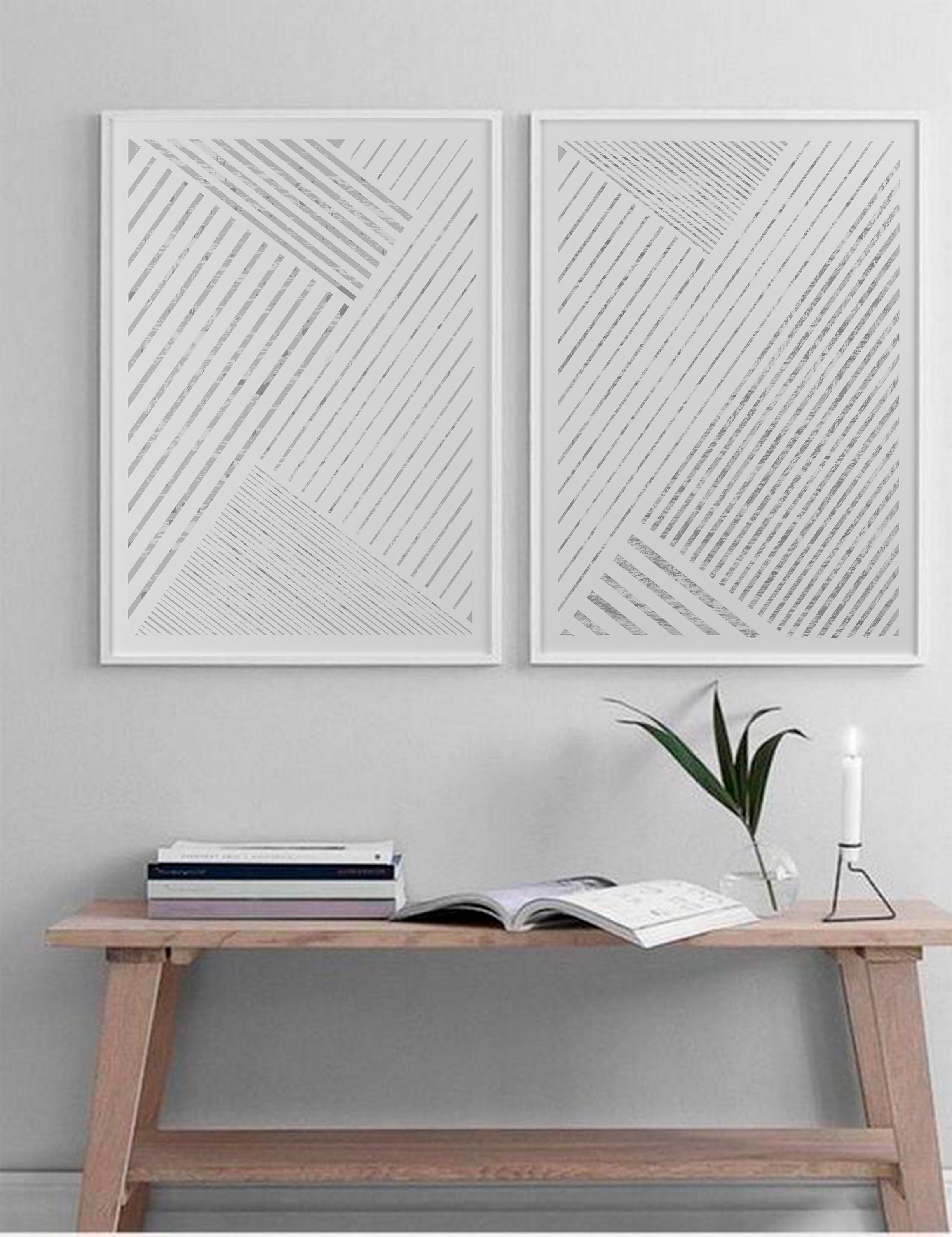 Set of Modern Prints Minimalist Print Set Abstract Painting | Etsy