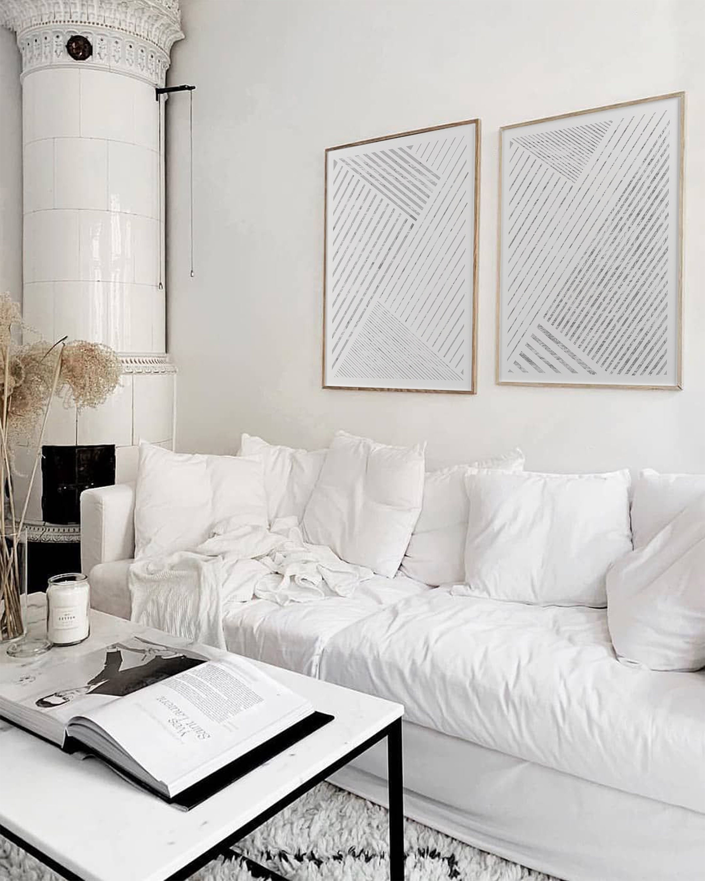 Set of Modern Prints Minimalist Print Set Abstract Painting - Etsy