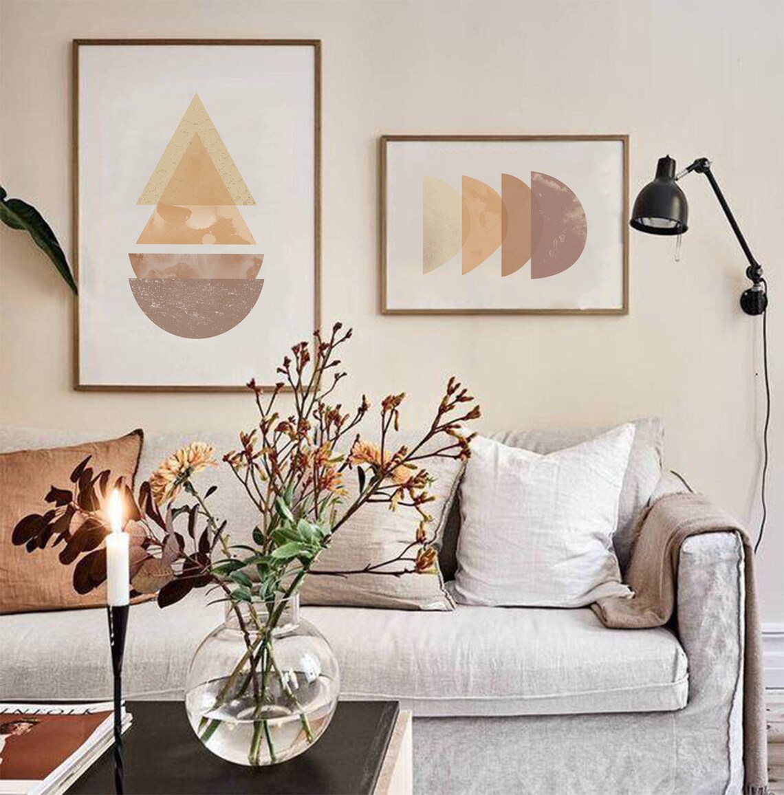 Abstract Geometric Art Painting Printable Modern Posters | Etsy