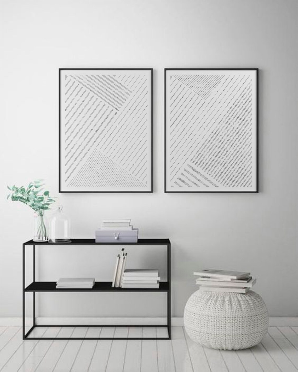 Set of Modern Prints Minimalist Print Set Abstract Painting | Etsy