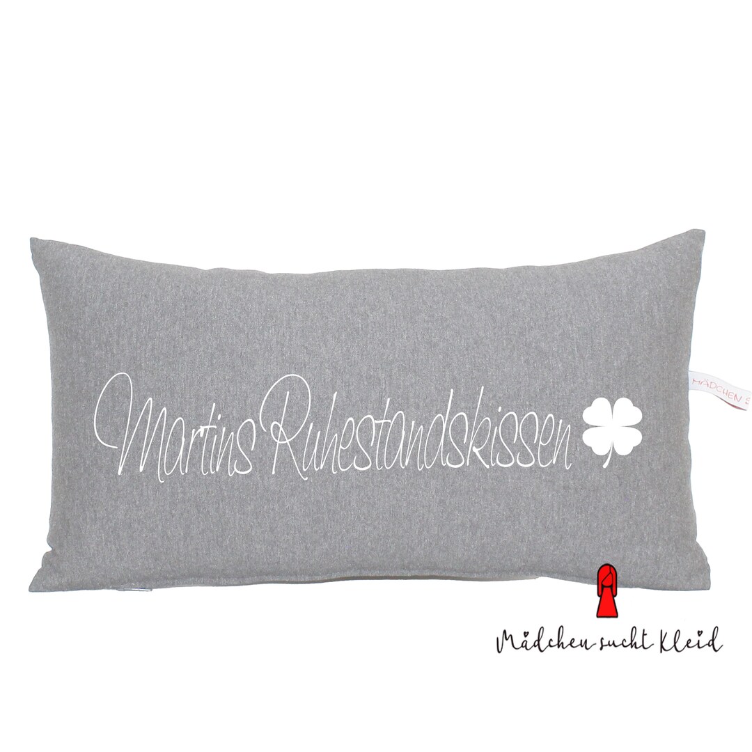 Retirement Pillow, With Zipper and Inlay, With Name, Personalized, Neck ...