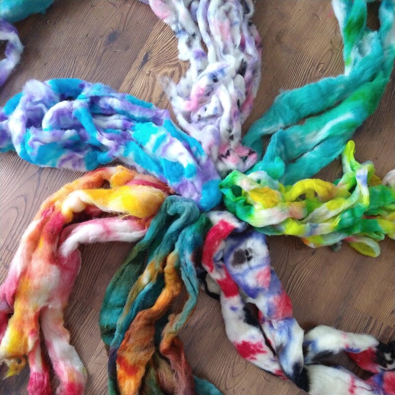 Hand Dyed Roving - Etsy