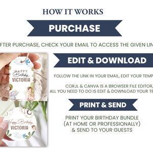 Printable Happy Birthday Tag, Birthday Party Favor Tags, Safari Animals ...