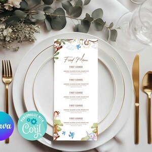 Editable Safari Menu Templates Party Favor Templates Safari Baby Shower ...