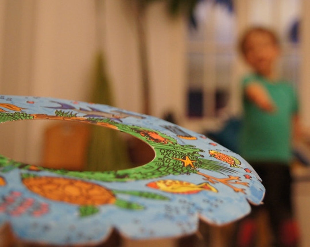 Plastic-free Indoor Flying Discs Made of Cardboard - Etsy