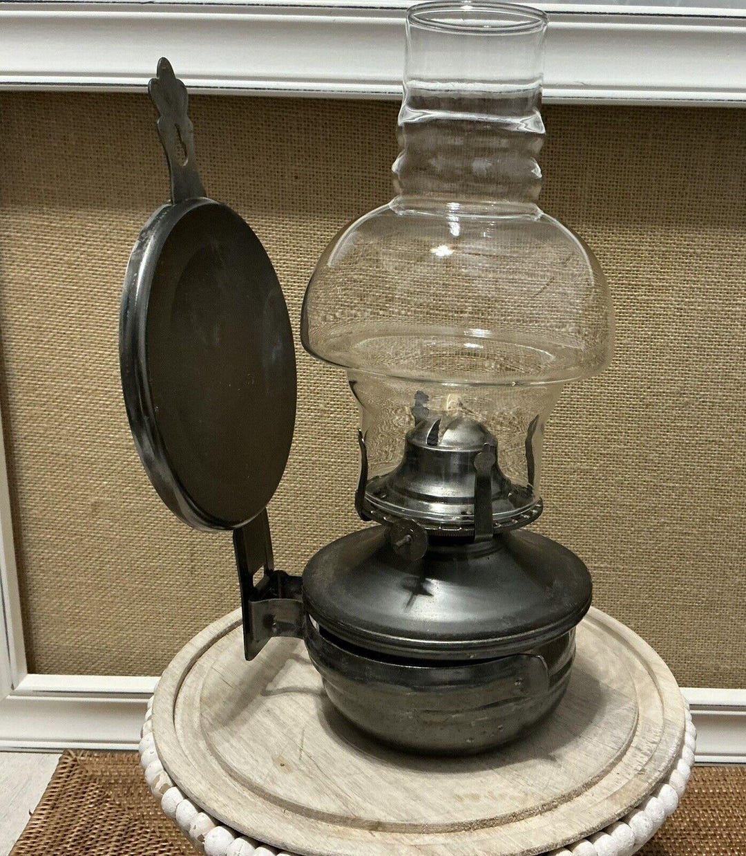 Vintage Lamplight Farms Hanging/sitting Metal Oil Lamp Sconce - Etsy