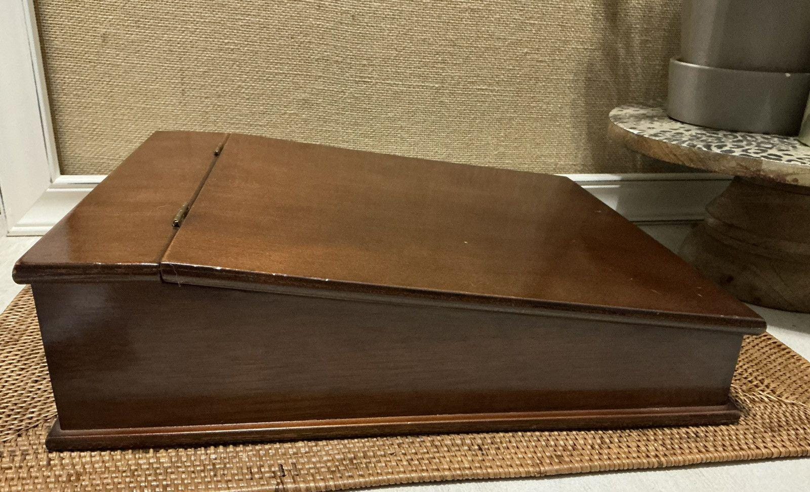 Bombay Co. Cherry Wood Writing Lap Desk Antique Style - Etsy