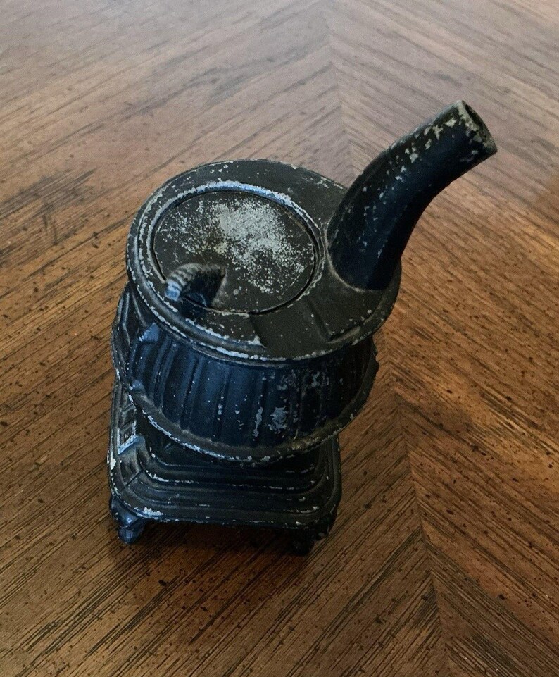 Antique Miniature Cast Iron Potbelly Stove Likely A Salesmans Sample ...