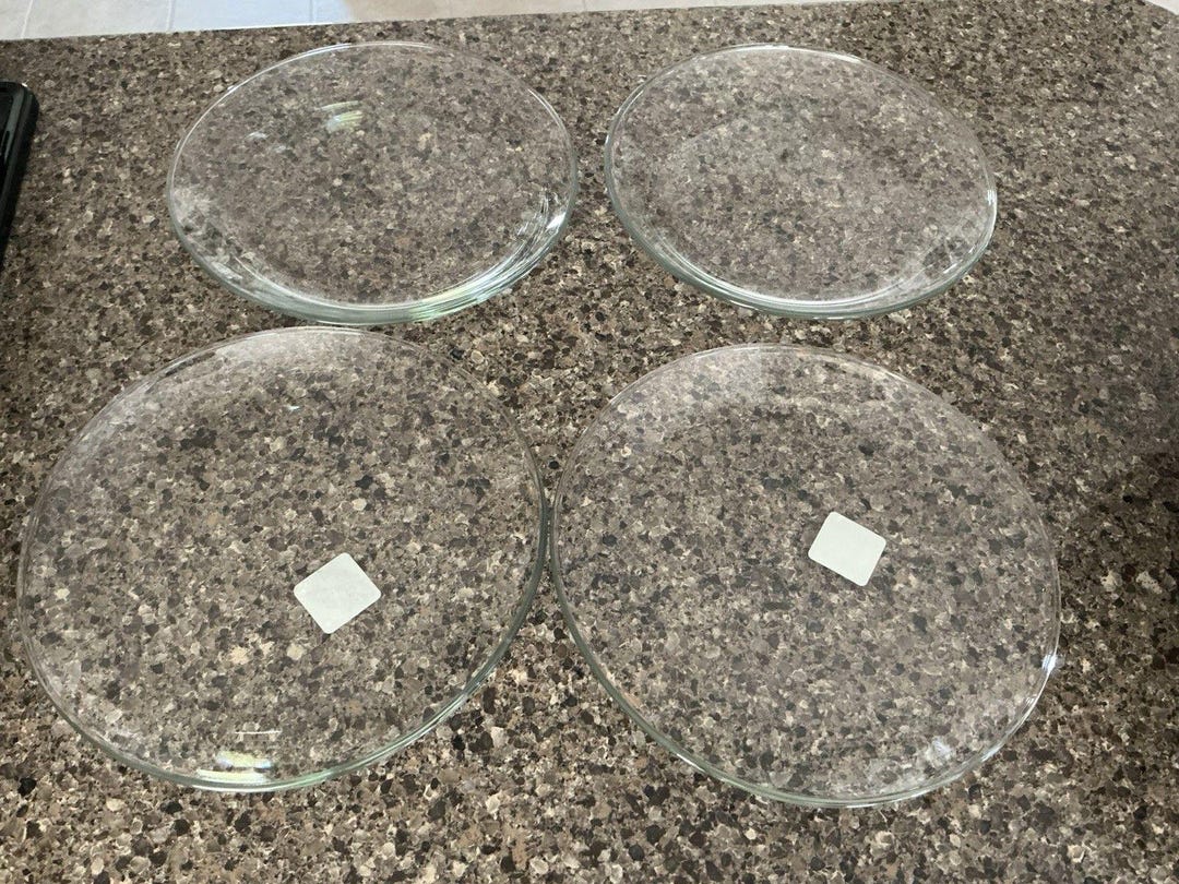 Classic 10" Clear Glass Dinner Plates - Anchor Hocking - Lot of 4 - Etsy