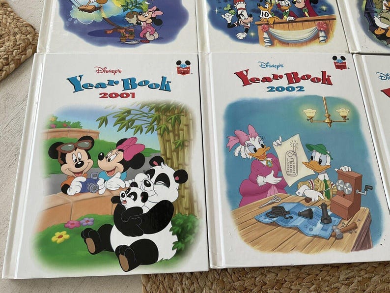 Lot 6 Disney's Year Book 1996 1997 1998 2000-2002children's Books HC - Etsy
