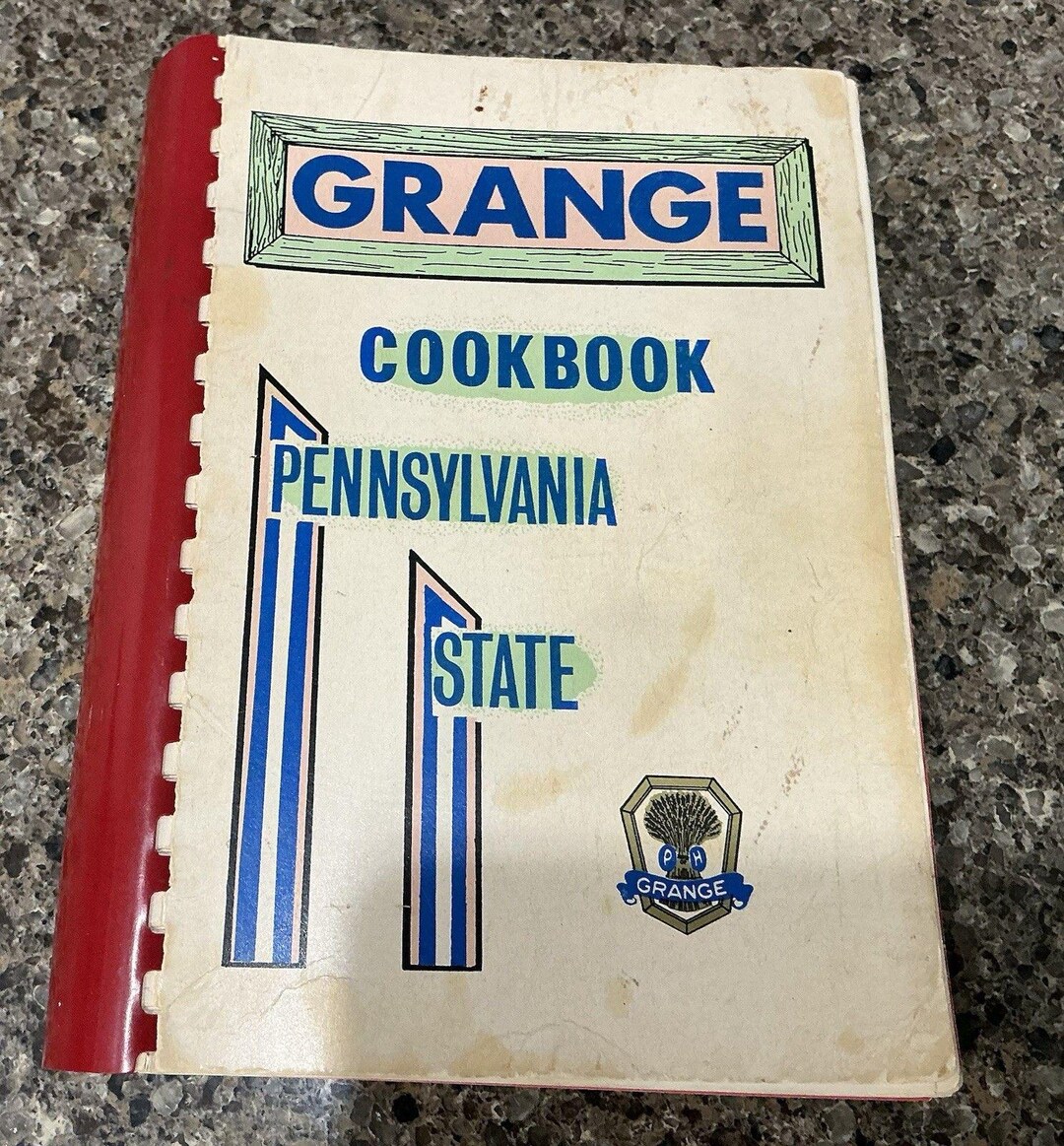 Vintage Pennsylvania State Grange Cookbook: 1972 Paperback Over 1500 ...